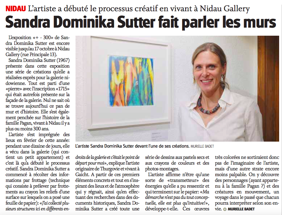 Sandra Dominika Sutter | Nidau Gallery