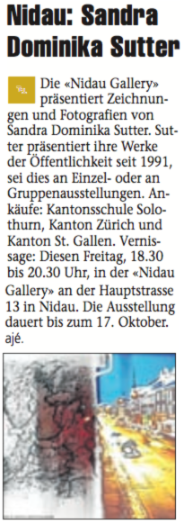 Sandra Dominika Sutter | Nidau Gallery
